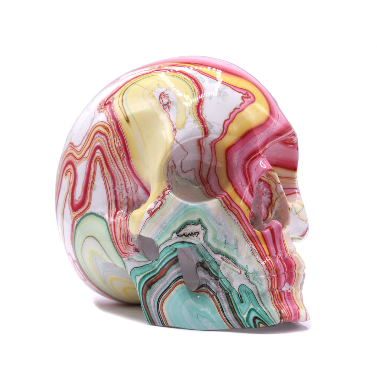 MINI RESIN SKULL - MIX MARBLE – Skull-Bali