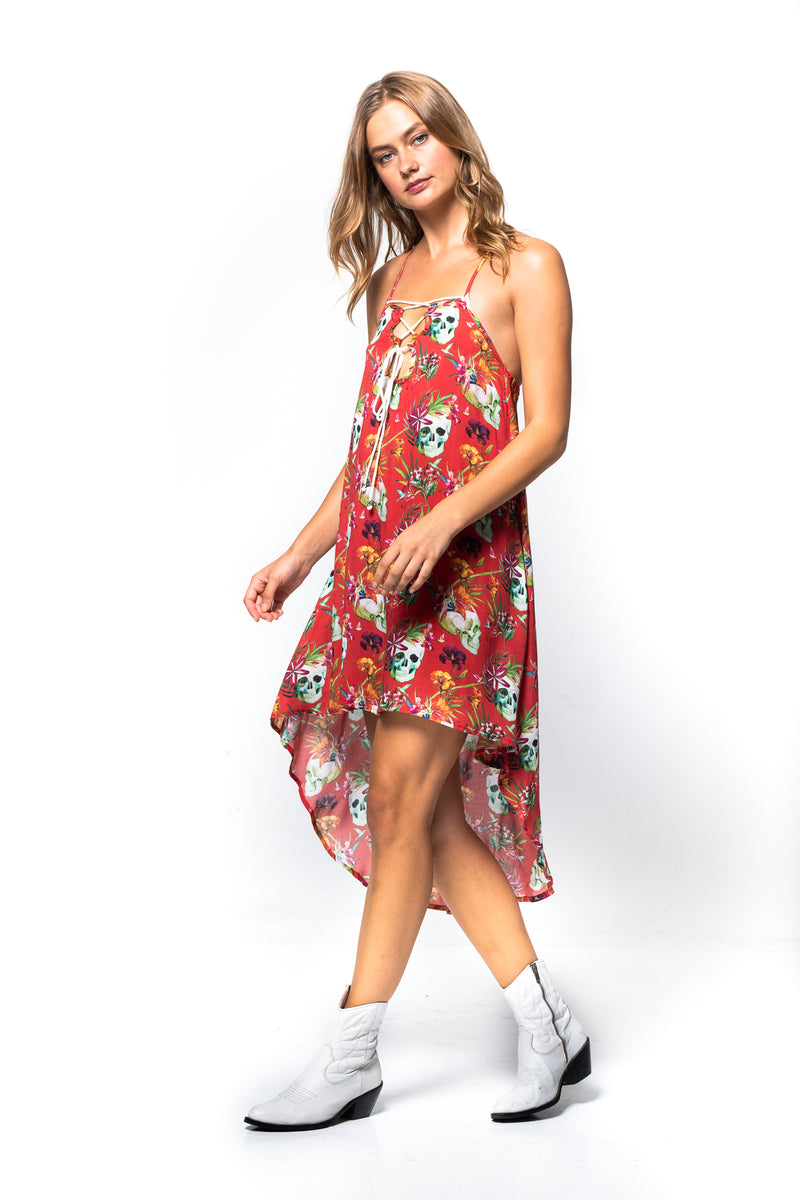 MAYA DRESS - RED – Skull-Bali